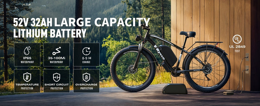 E·BYCCO 24'' EB10 Peak 5000W 52V 32Ah Dual Motors Electric Bike for Wo